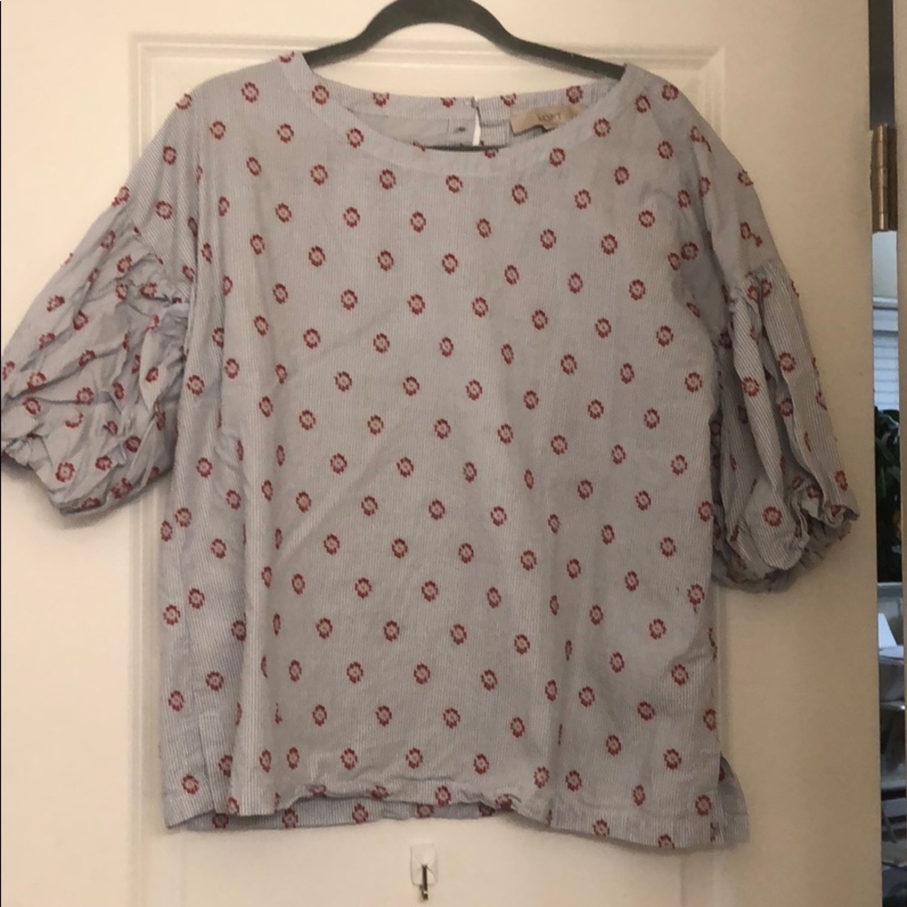 Loft Bubble Arm Top - Gem